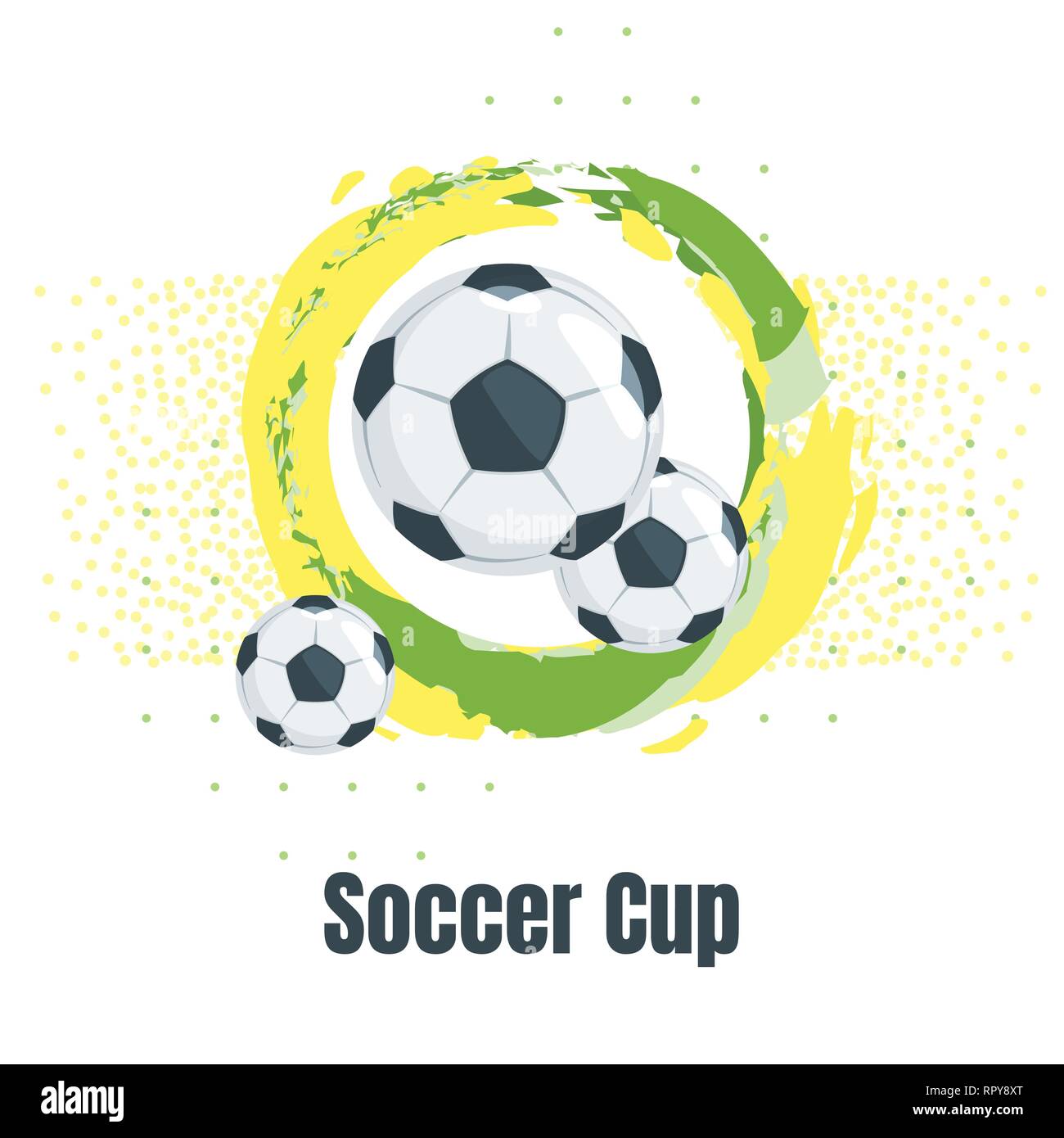 Soccer championship design element or card. Football banner template ...