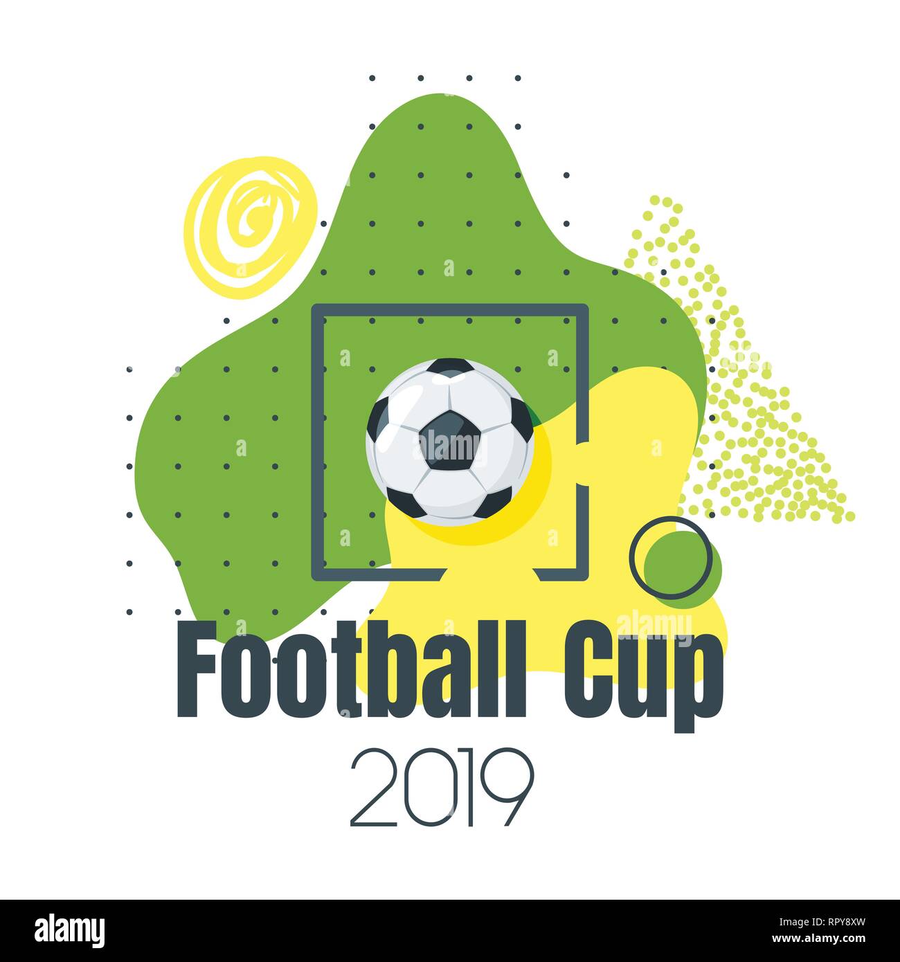 Soccer championship design element or card. Football banner template ...