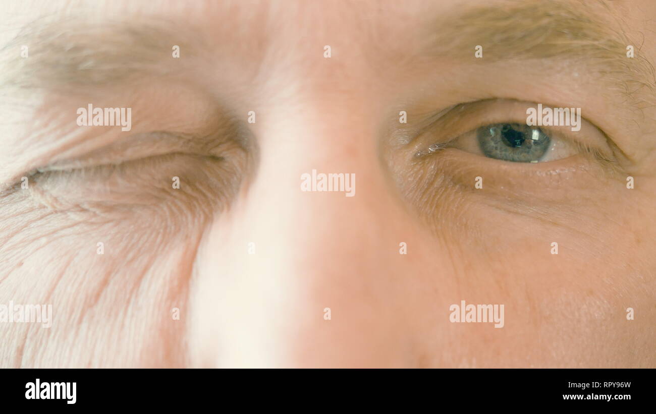 Man Eyes Looking Down