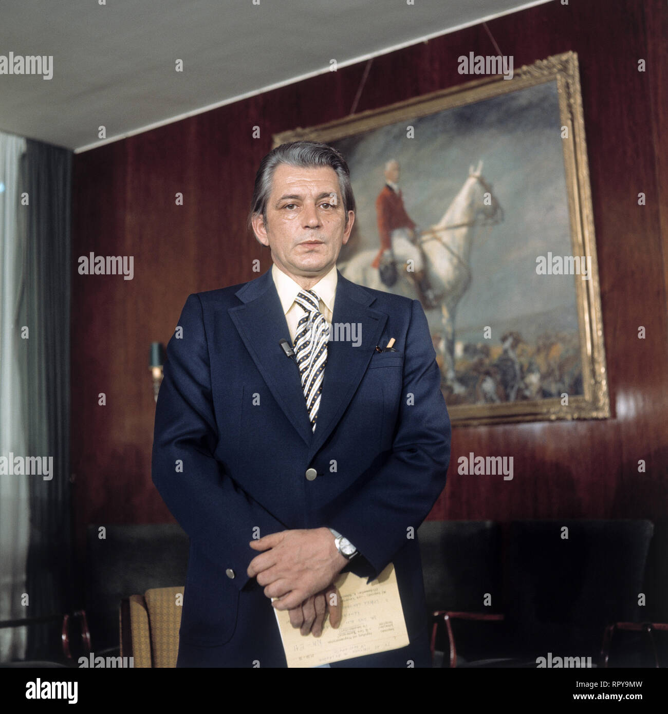 DAS AKTUELLE SPORT-STUDIO / ZDF-Sport-Moderator WERNER SCHNEIDER beim Prominentenempfang im ...