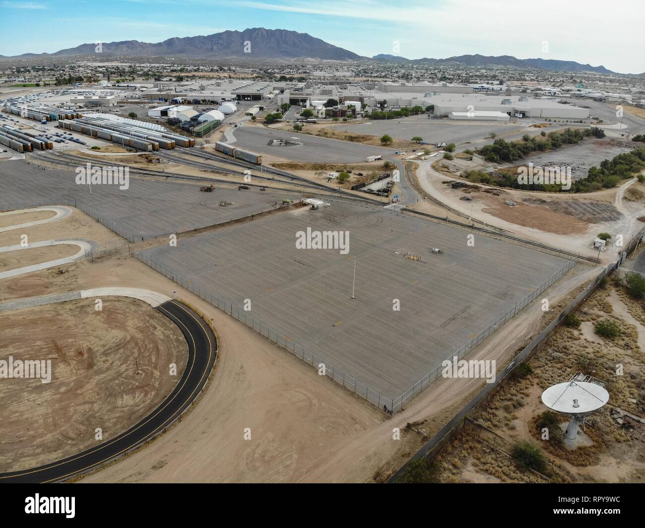Aerial view of the Ford Motor Company automotive company in the ...