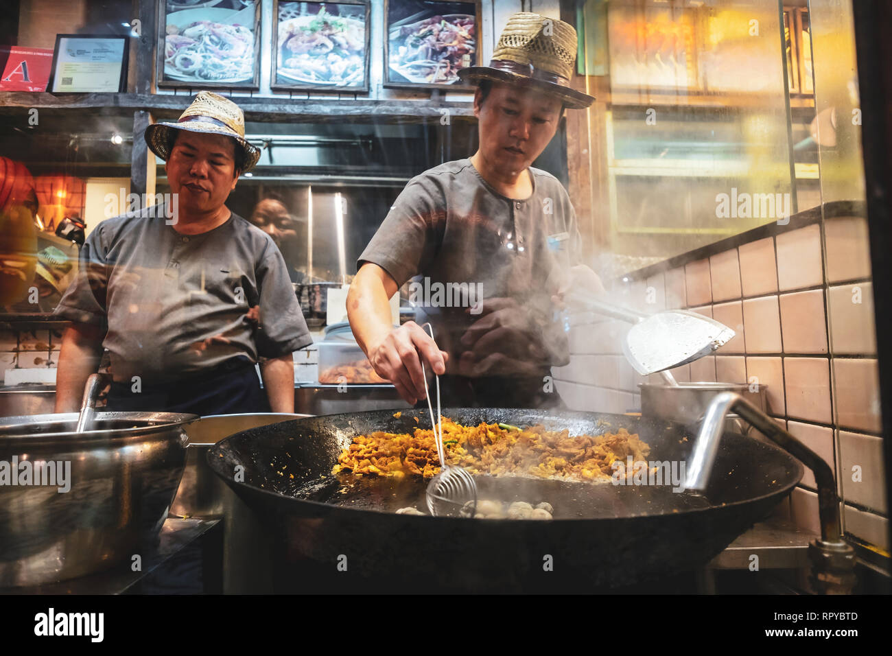 Typical asian food restaurant Stock Photo - Alamy