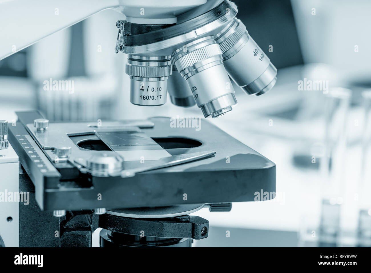 Scientific microscope in the laboratory of forensics Stock Photo - Alamy