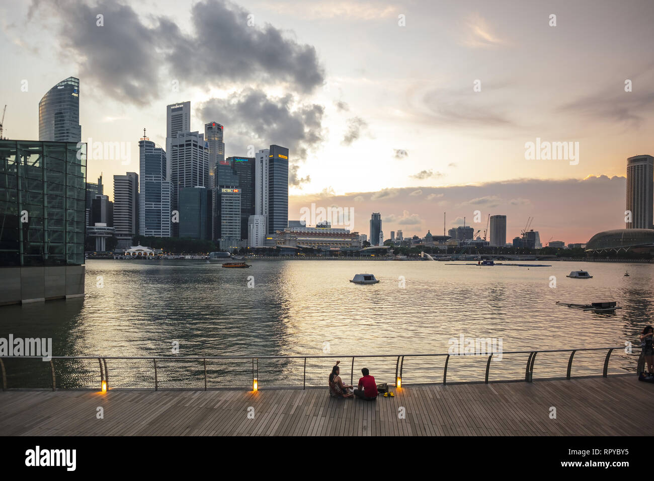 The modern city of Singapore Stock Photo - Alamy