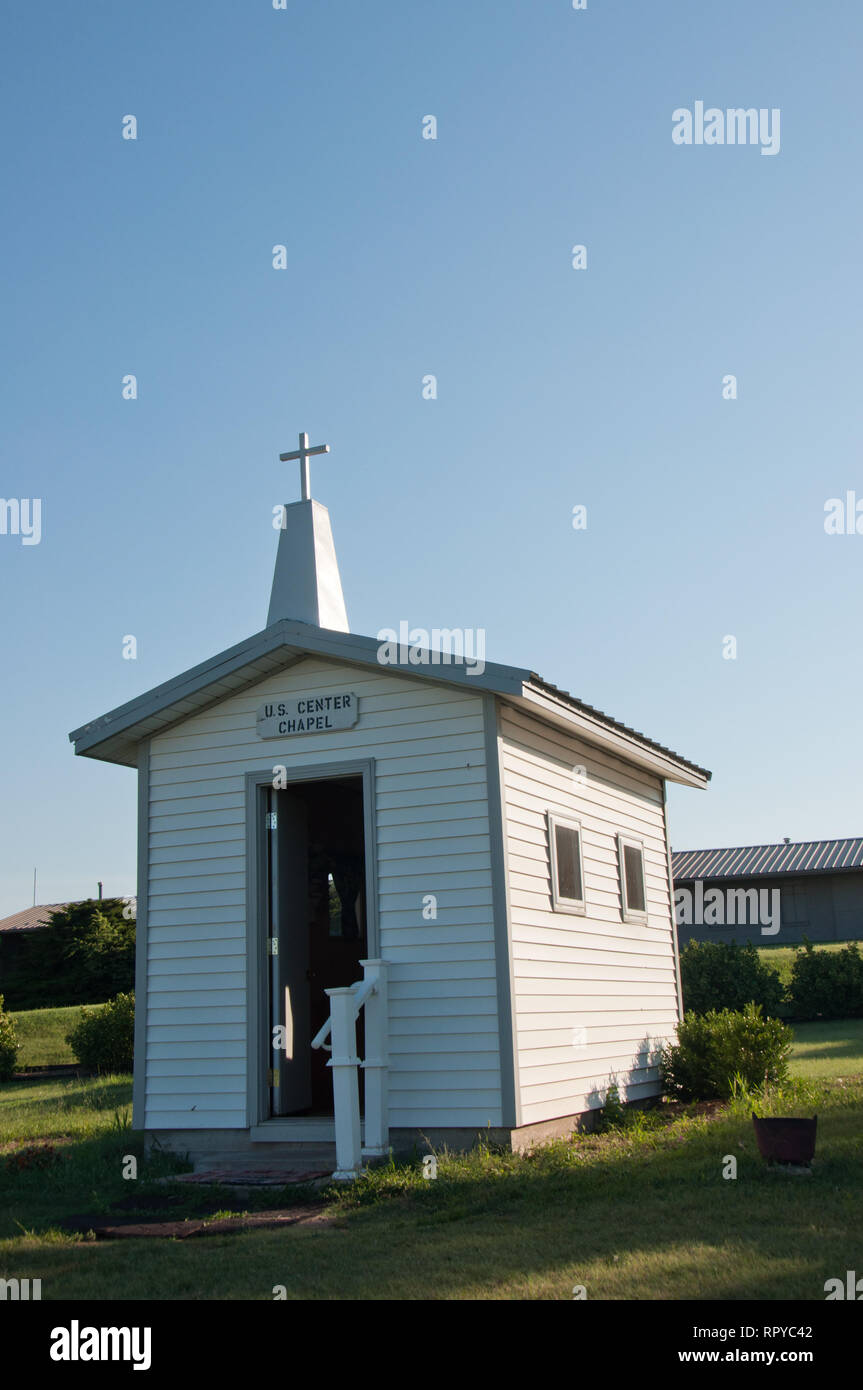 Lebanon, Kansas, USA - 7/2019: US Center Chapel Stock Photo - Alamy