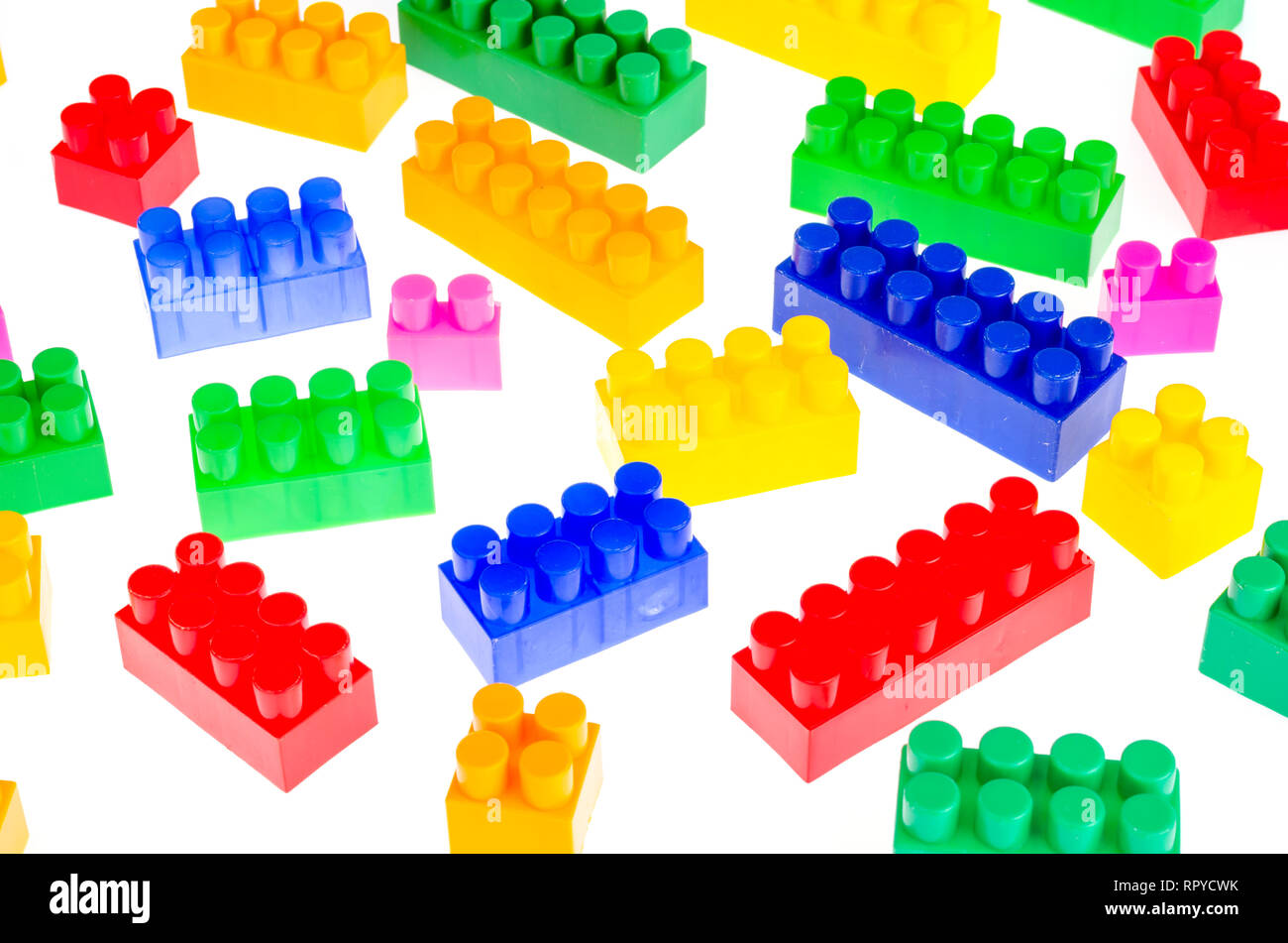 Details and elements of the toy children's plastic color designer ...