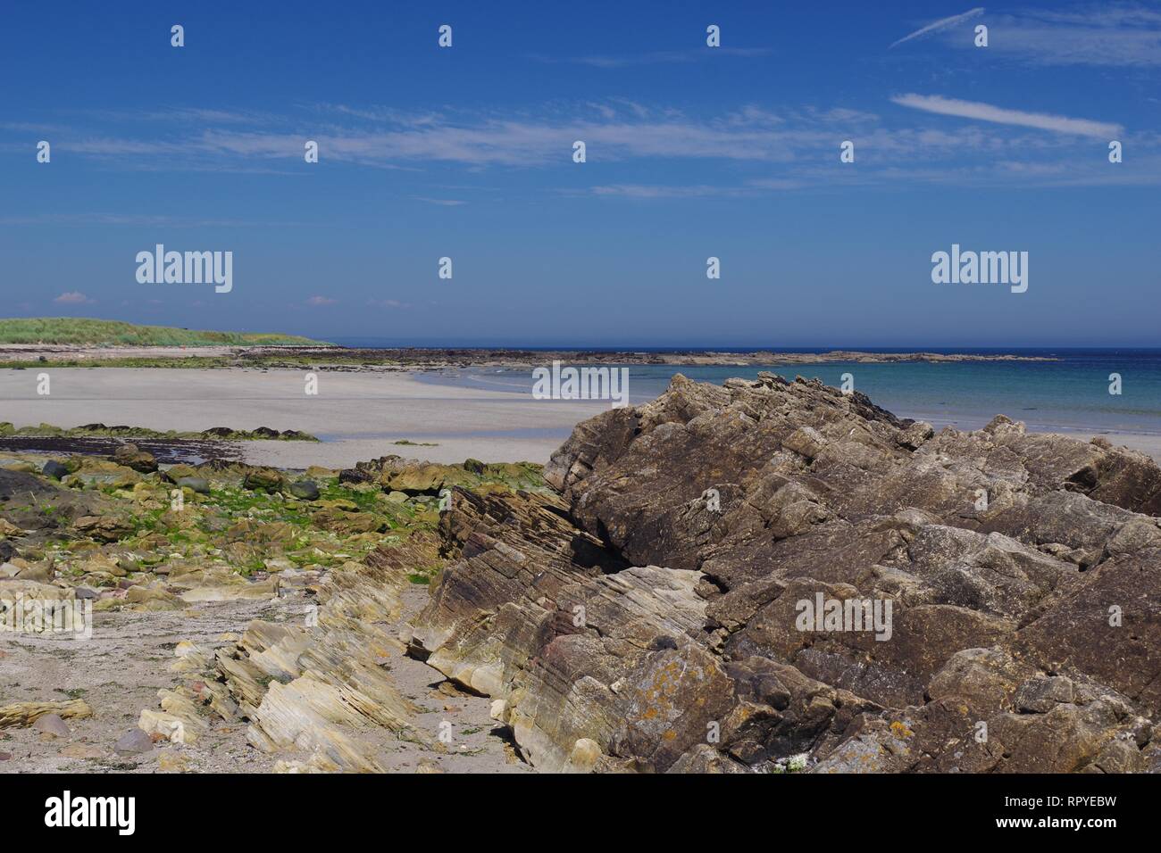 Balcomie Sands Beach and Crail Golf Society on a Sunny Summers Day ...