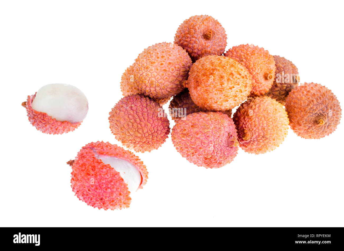 Half lychee litchi chinensis seed hi-res stock photography and images ...