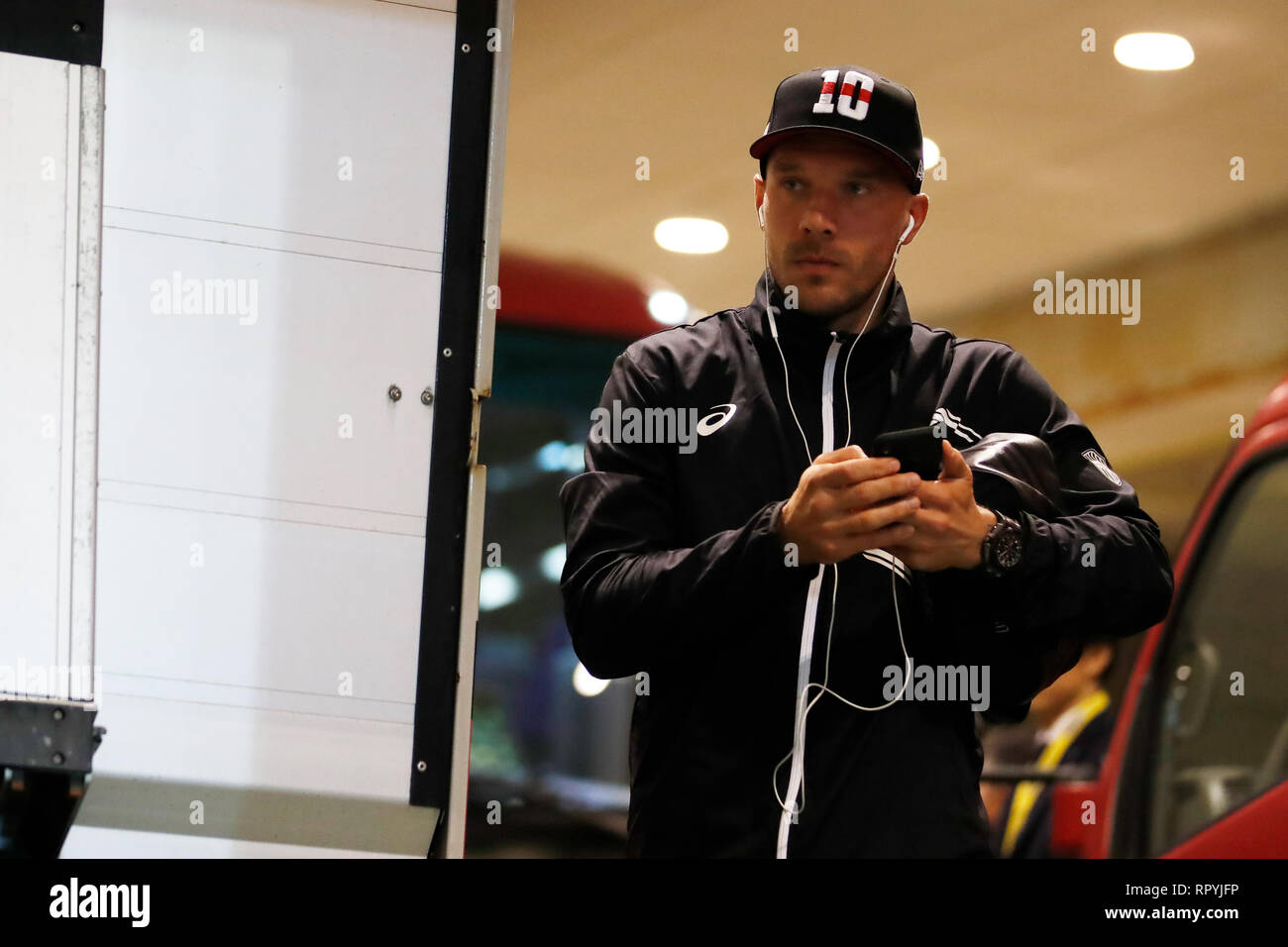 Osaka, Japan. 22nd Feb, 2019. Lukas Podolski (Vissel) Football/Soccer ...