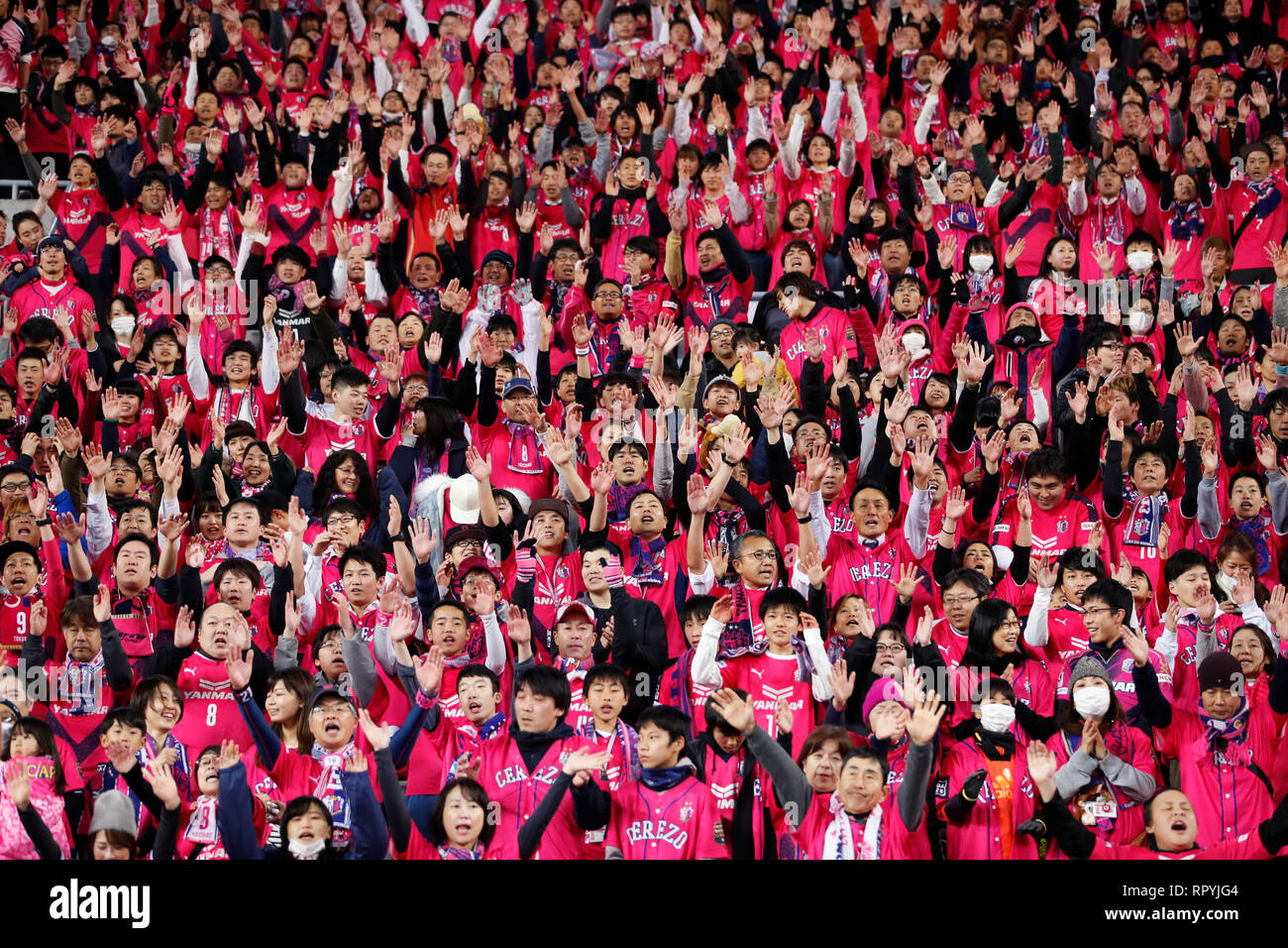 Osaka, Japan. 22nd Feb, 2019. Cerezo Osaka fans Football/Soccer : 2019 ...