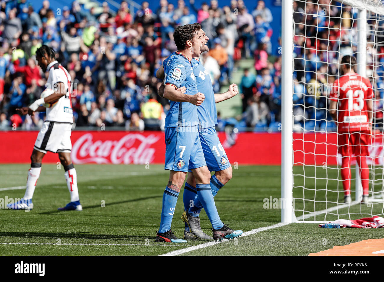 Coliseum Alfonso Perez, Getafe, Spain. 23rd Feb, 2019. La Liga football ...