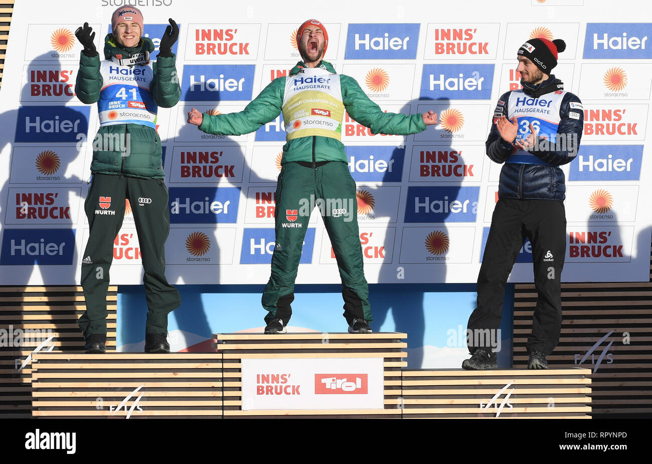 Innsbruck, Austria. 23rd Feb, 2019. Ski jumping, world championship ...