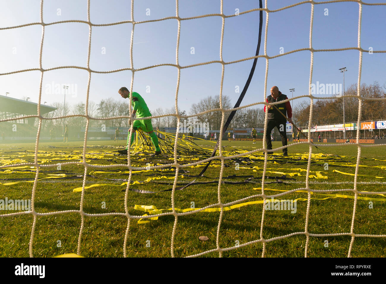 Cleaning Football Pitch High Resolution Stock Photography and Images ...