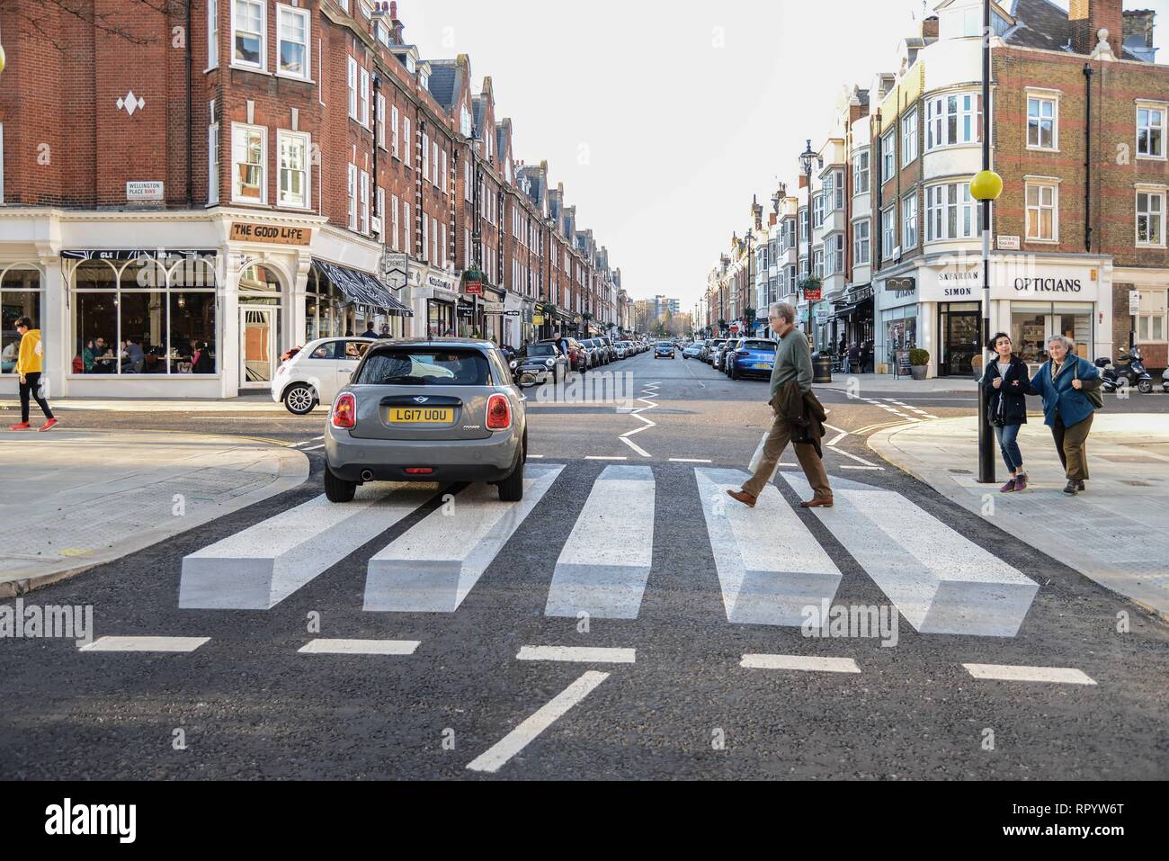 First uk 3d zebra crossing hi-res stock photography and images - Alamy