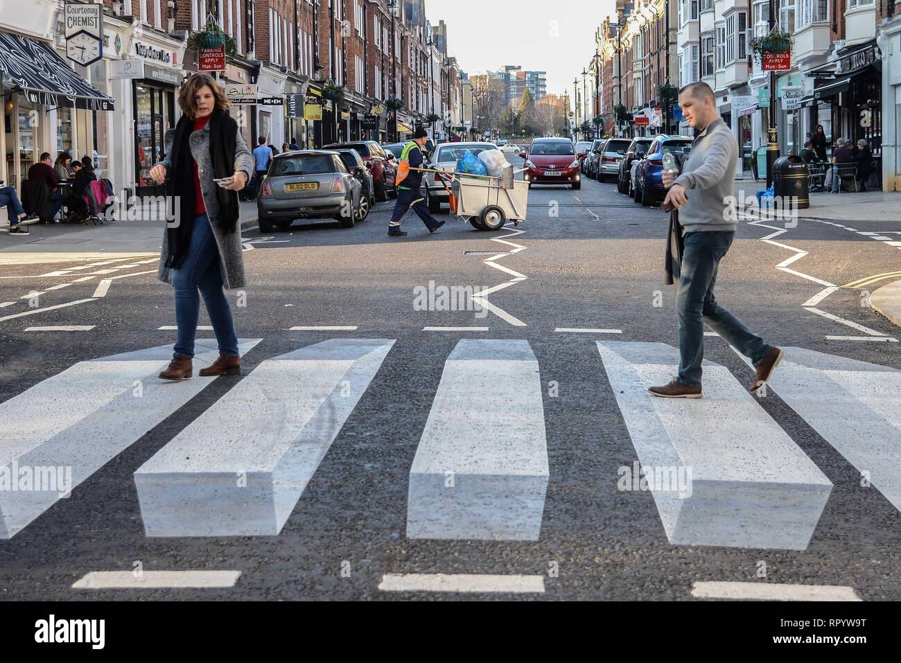 First uk 3d zebra crossing hi-res stock photography and images - Alamy