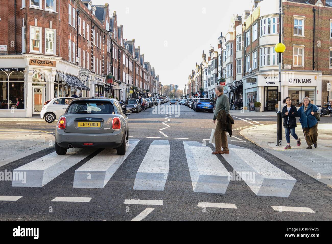 3d zebra crossing road safety hi-res stock photography and images - Alamy