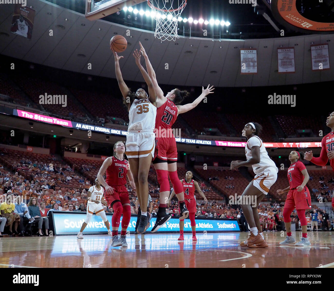 Austin, Texas, USA. Feb 23, 2019 . Charli Collier #35 of the Texas ...