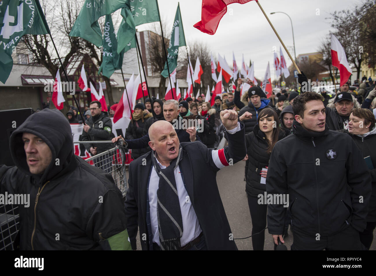 Hajnowka, Poldlaskie, Poland. 23rd Feb, 2019. Piotr Rybak a famous ...