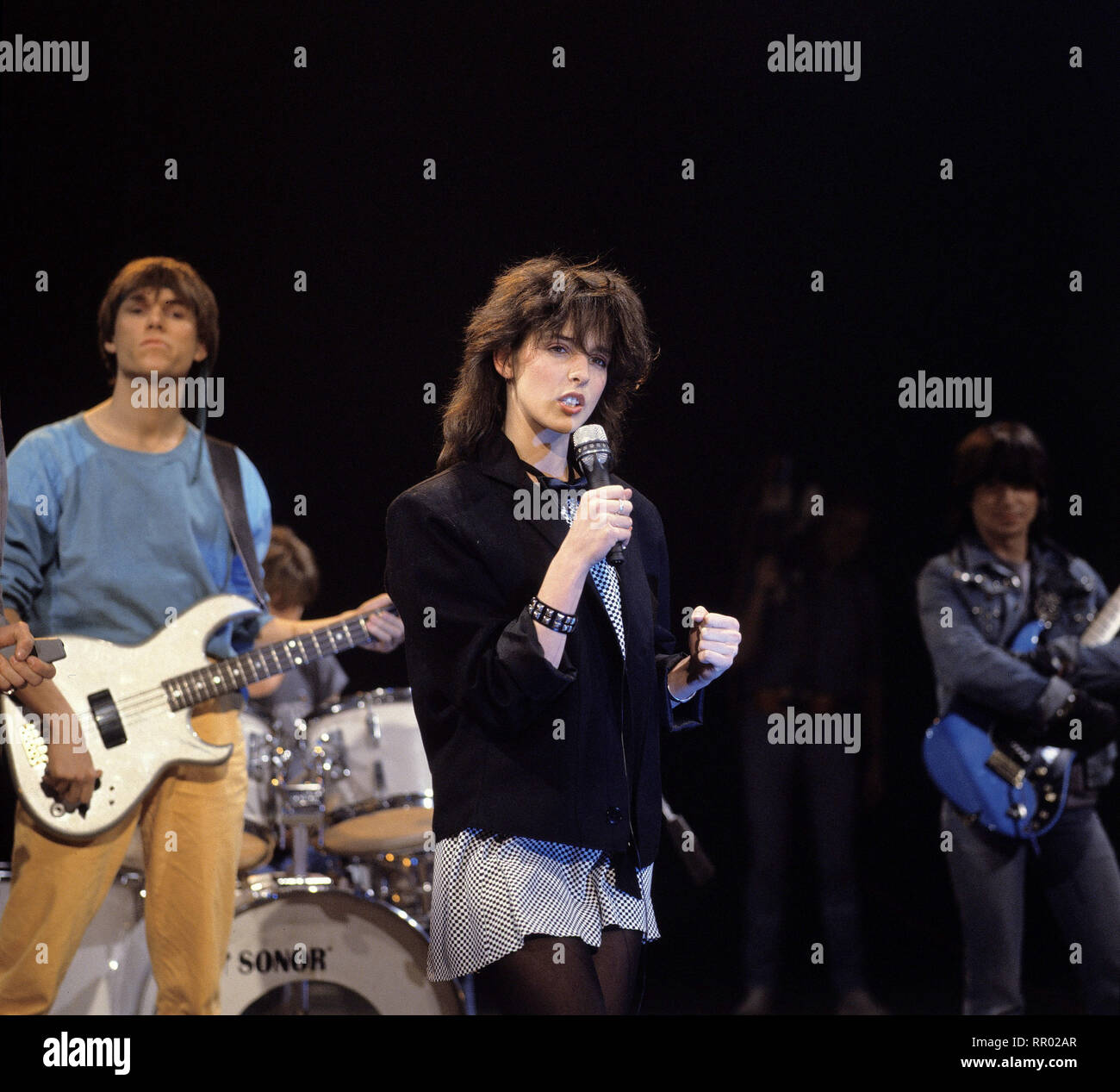 NENA und Band, 80er / Überschrift: Nena und Band Stock Photo - Alamy