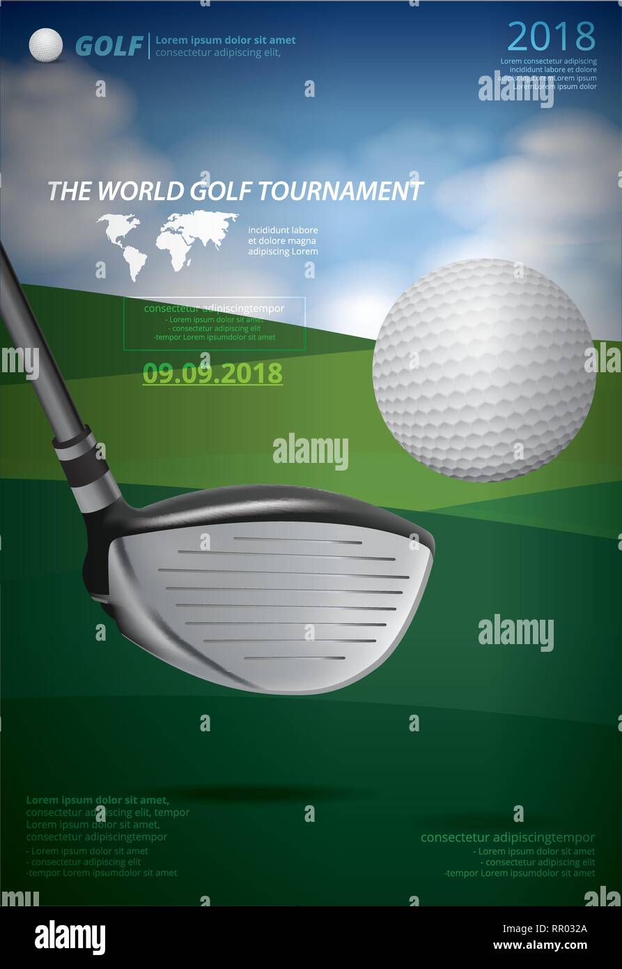 Poster Golf Championship Vector Illustration Stock Vector Image & Art ...