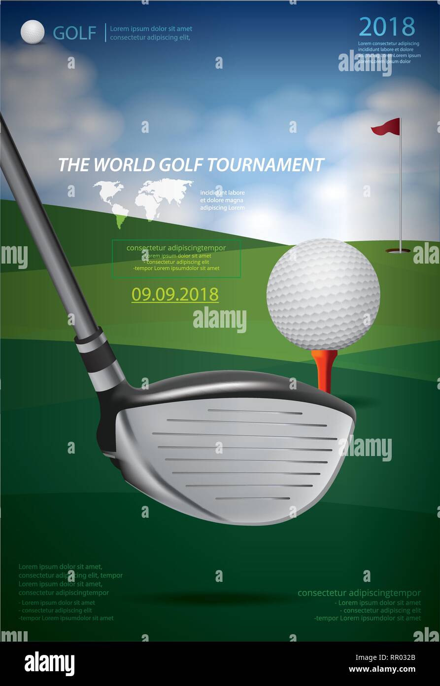 Poster Golf Championship Vector Illustration Stock Vector Image & Art ...