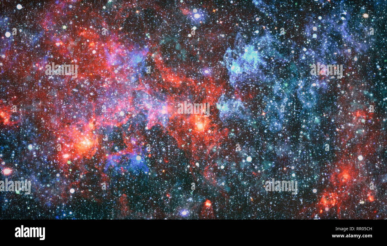 night sky, star in the space. Collage on space, science and education ...