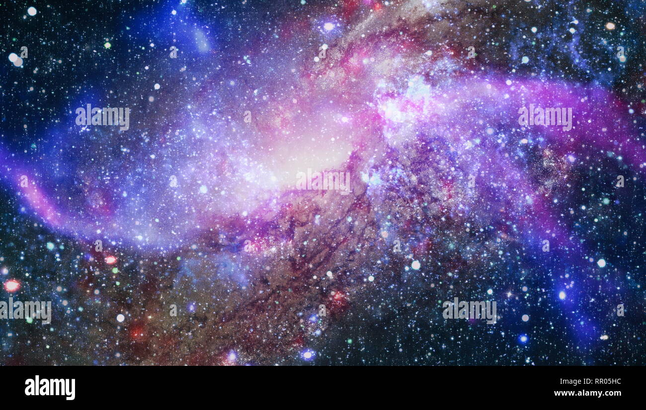 night sky, star in the space. Collage on space, science and education ...