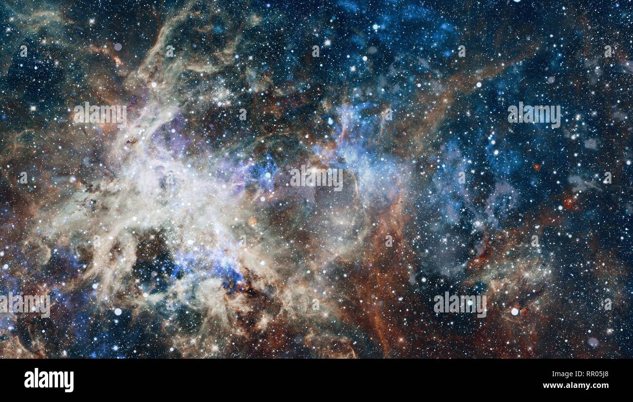 night sky, star in the space. Collage on space, science and education ...
