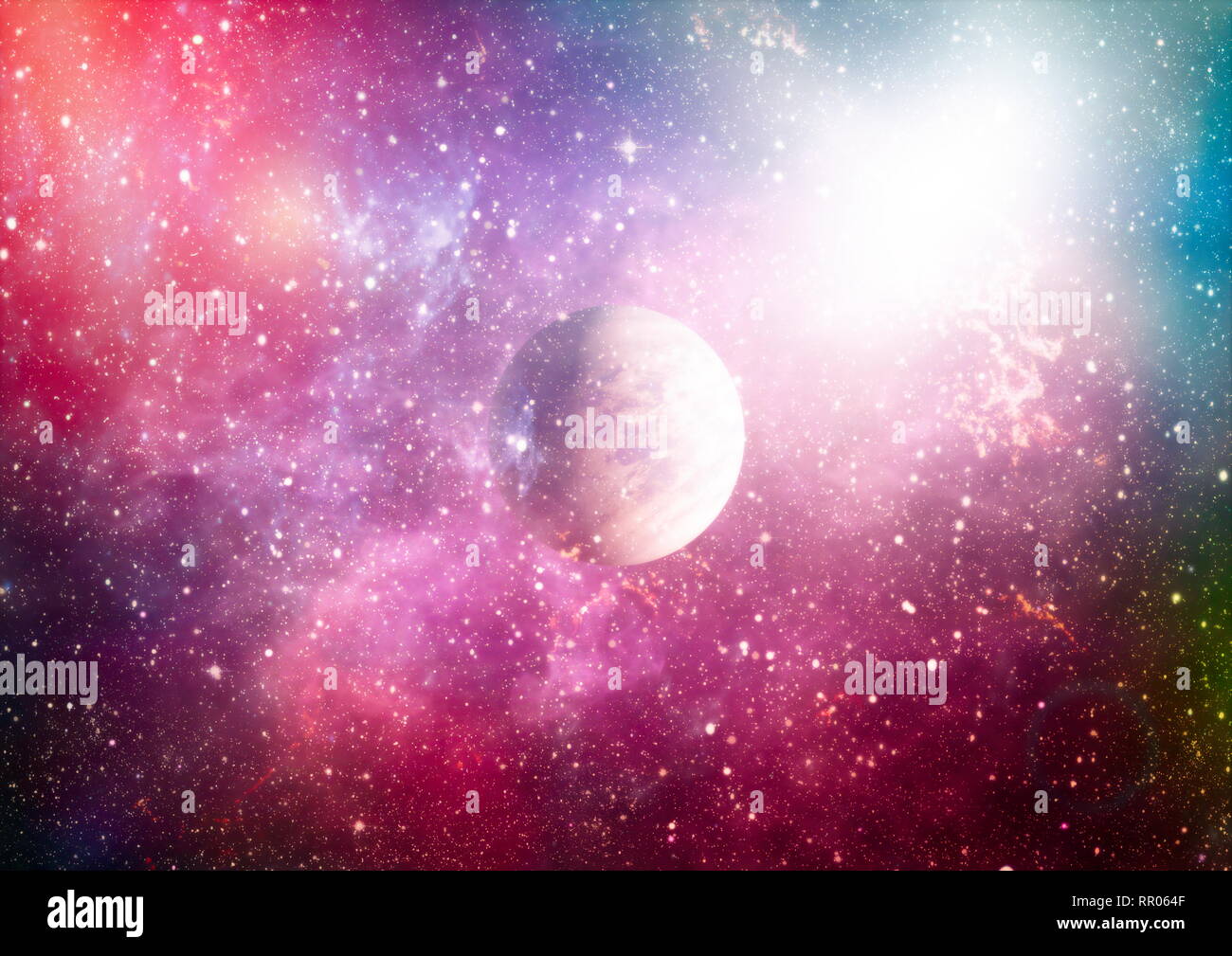 night sky, star in the space. Collage on space, science and education ...