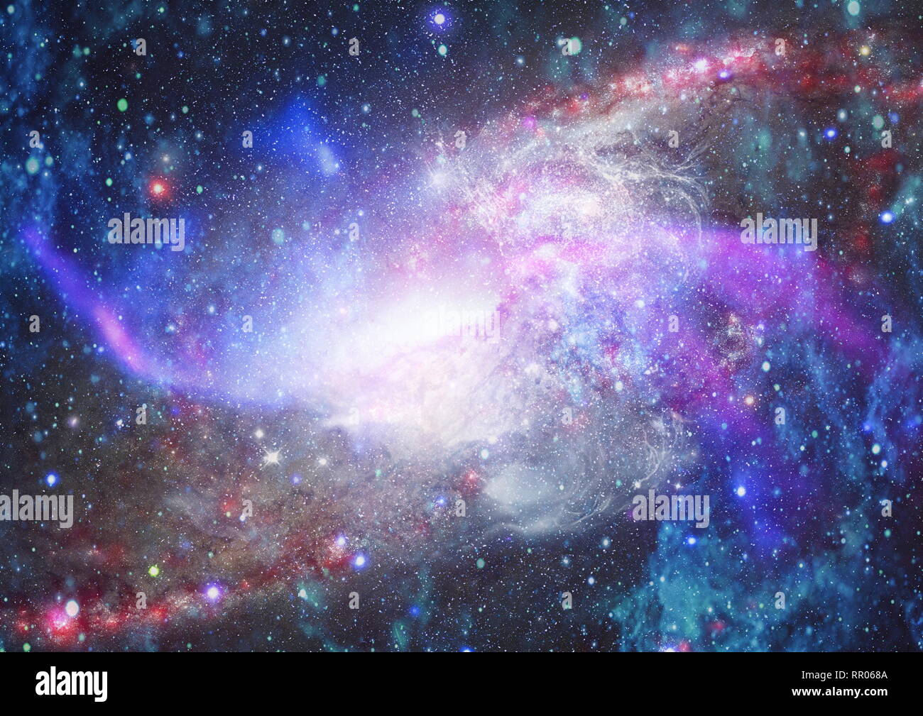 night sky, star in the space. Collage on space, science and education ...