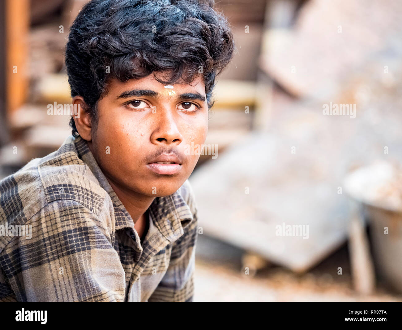 Indian boy sad teen hi-res stock photography and images - Alamy