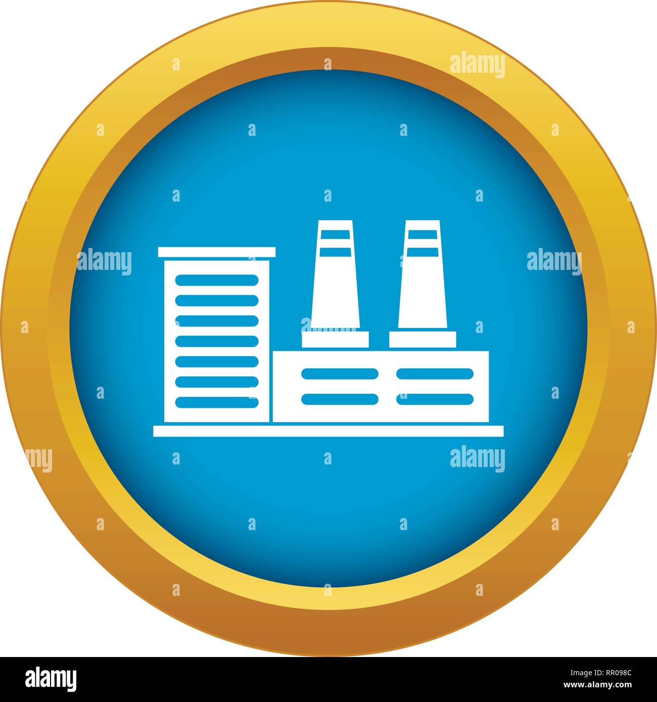 Power plant icon blue vector isolated Stock Vector Image & Art - Alamy