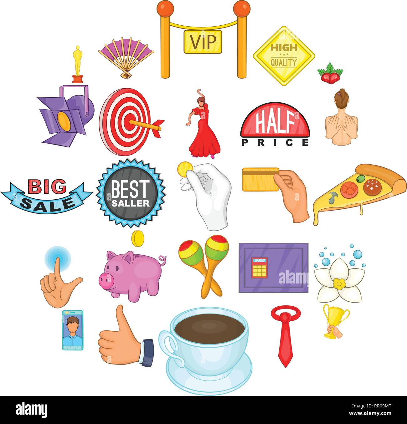 Advertising icons set, cartoon style Stock Vector Image & Art - Alamy