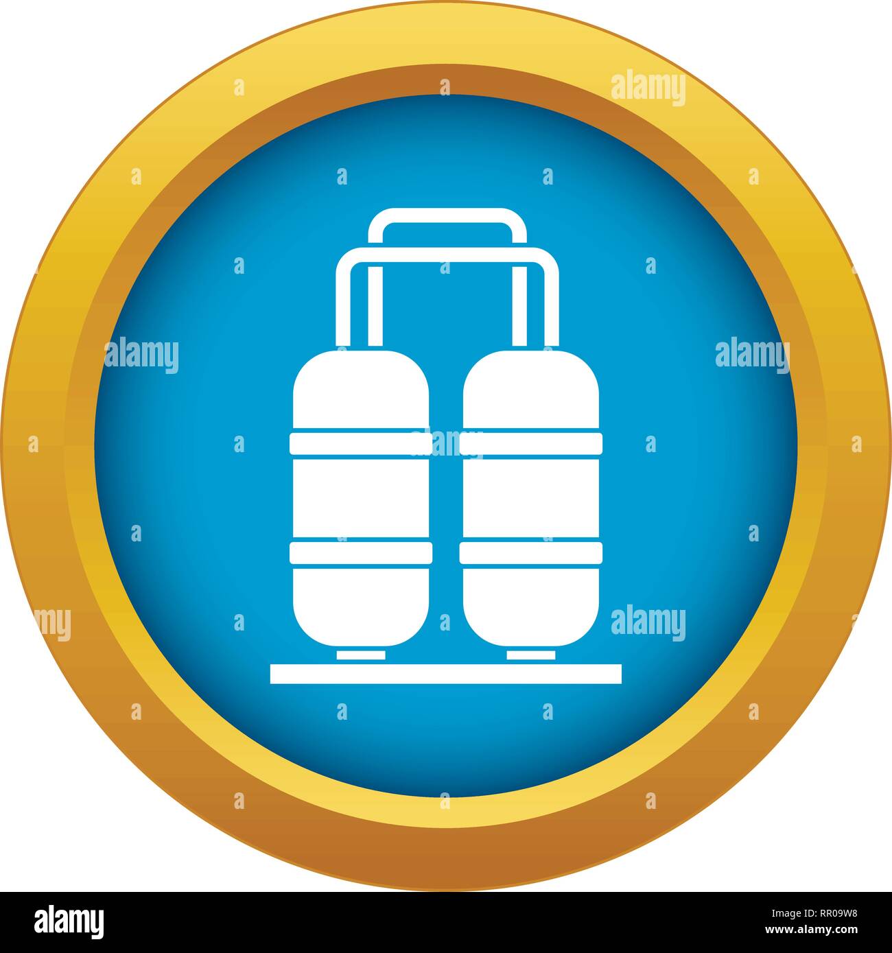 Oil refinery plant icon blue vector isolated Stock Vector Image & Art ...