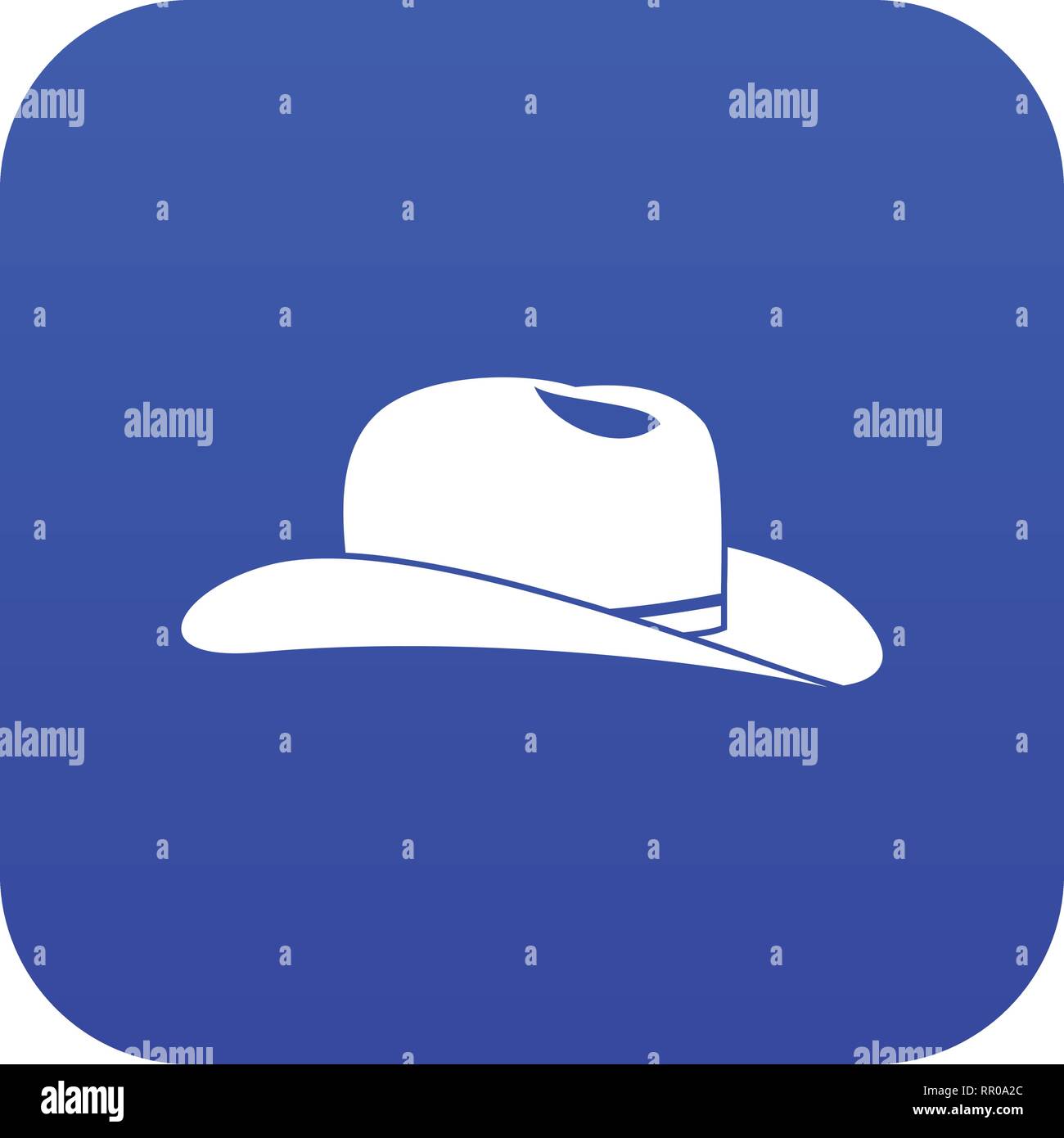 Cowboy hat icon digital blue Stock Vector Image & Art - Alamy
