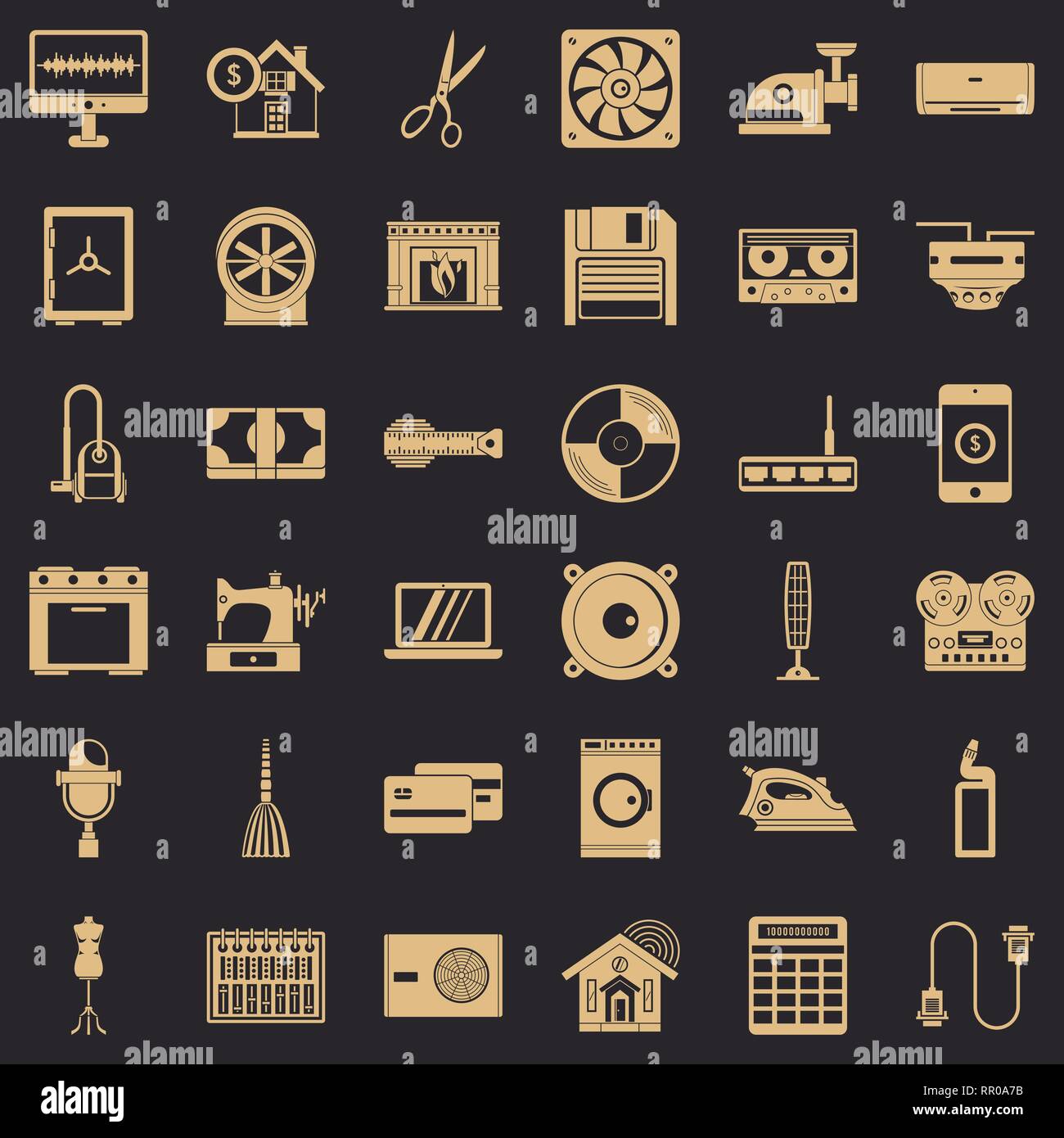 Houseworking icons set, simple style Stock Vector Image & Art - Alamy