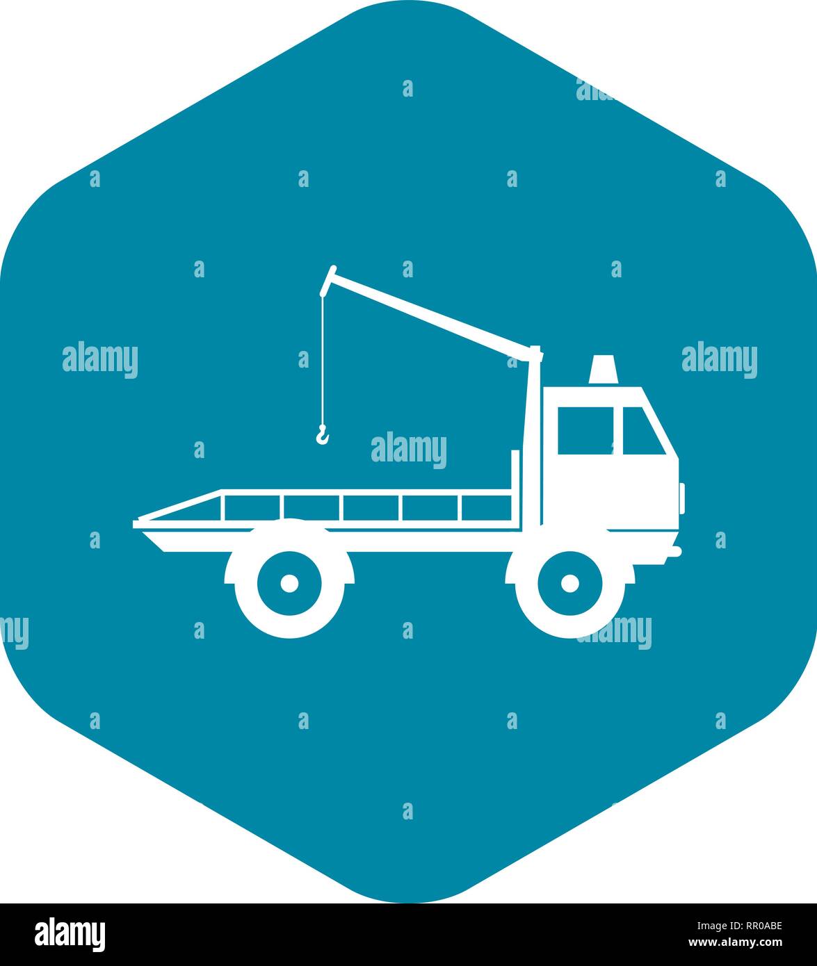 Car towing truck icon, simple style Stock Vector Image & Art - Alamy