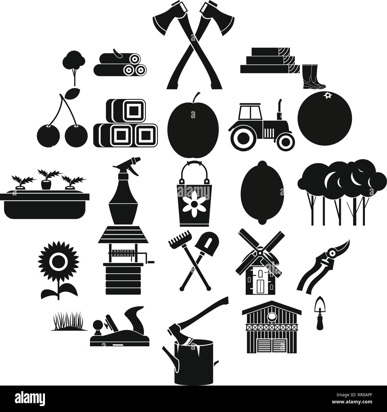 Development icons set, simple style Stock Vector Image & Art - Alamy