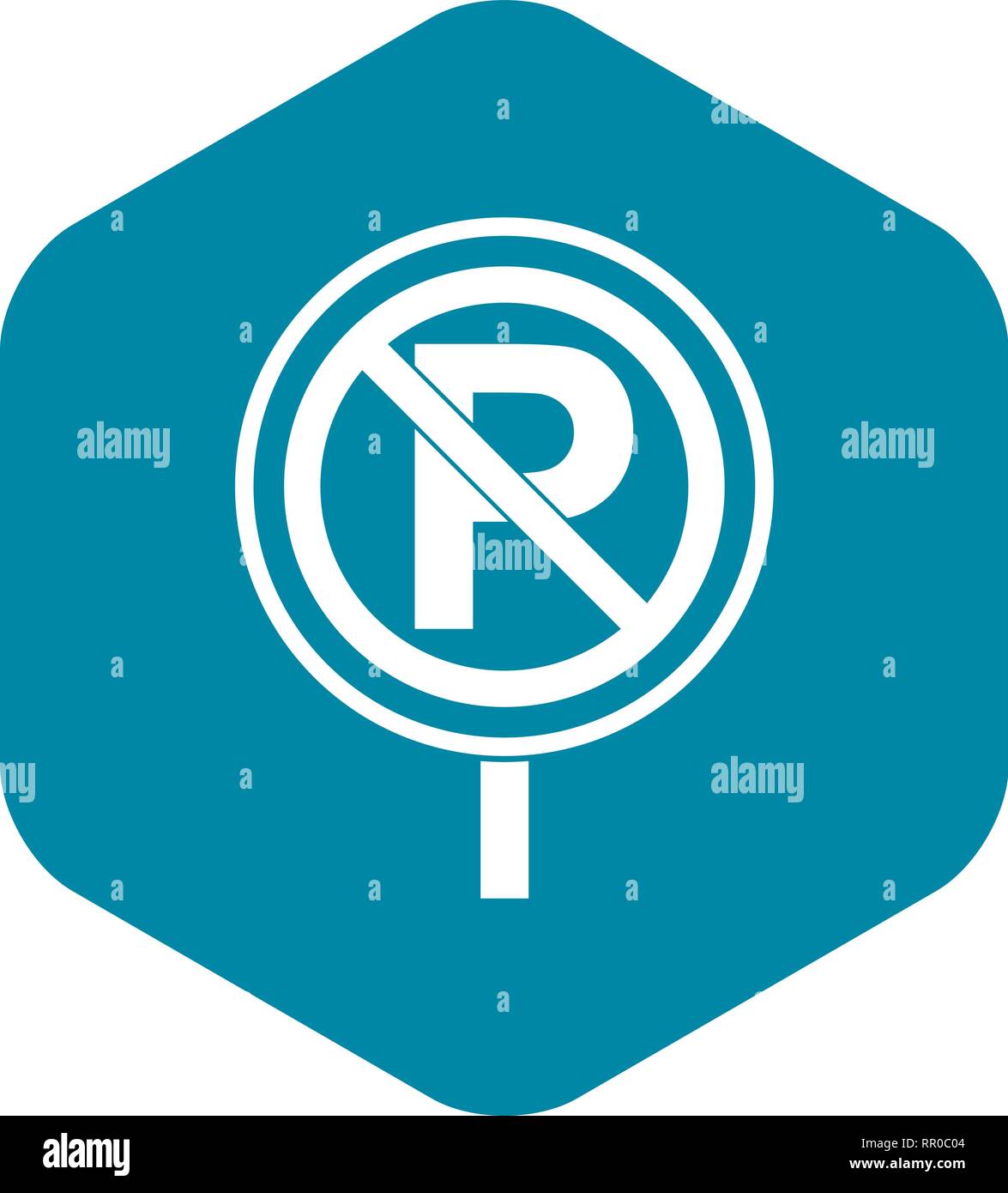 No parking sign icon, simple style Stock Vector Image & Art - Alamy