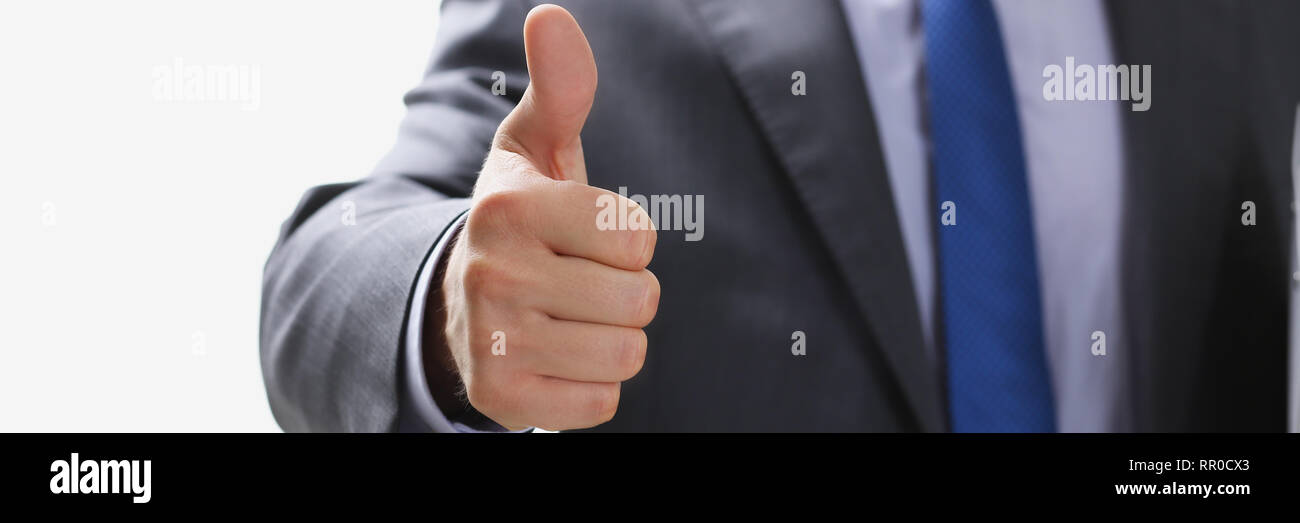 Male hand showing OK or confirm sign with Stock Photo - Alamy
