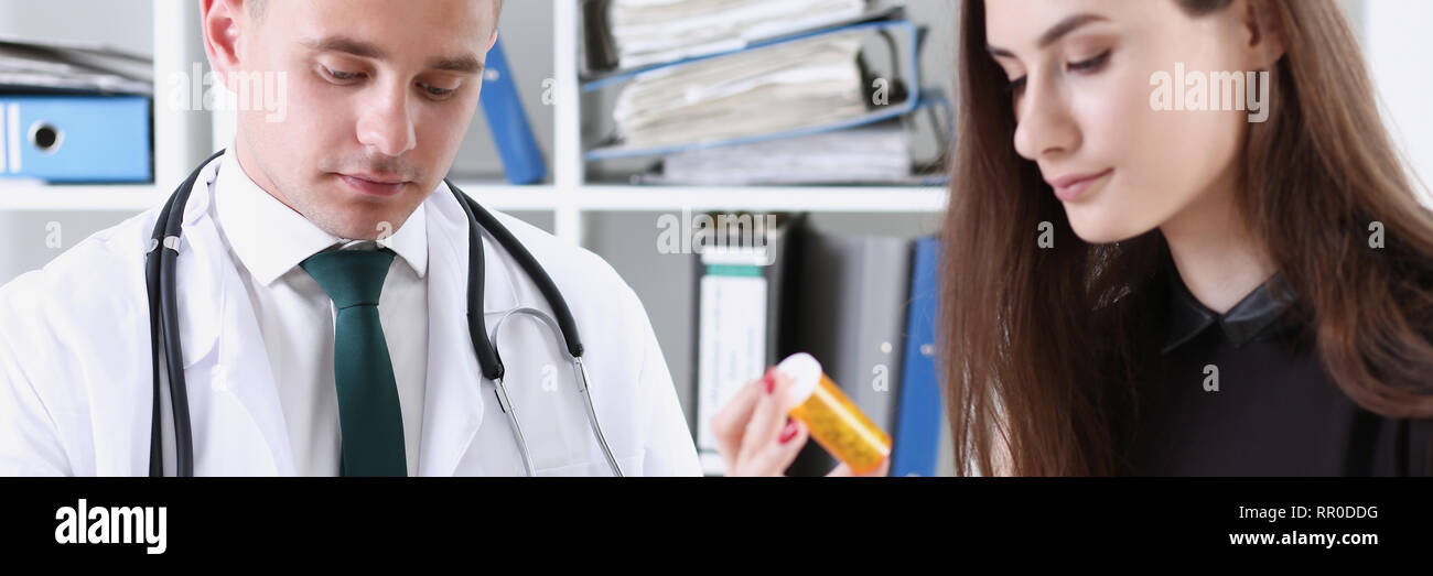 Pharmacist patient medication explain hi-res stock photography and ...