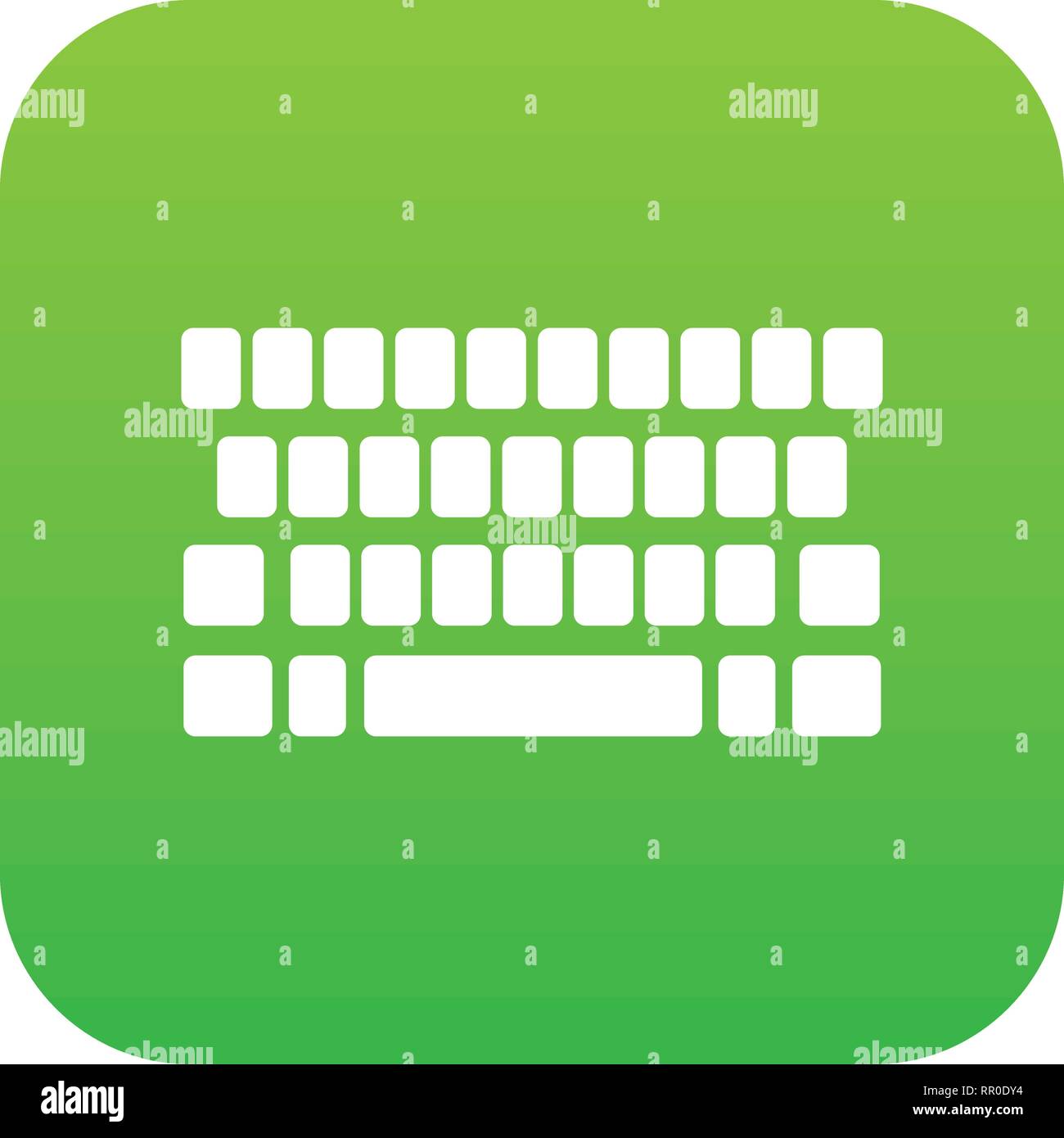Keyboard icon green vector Stock Vector Image & Art - Alamy