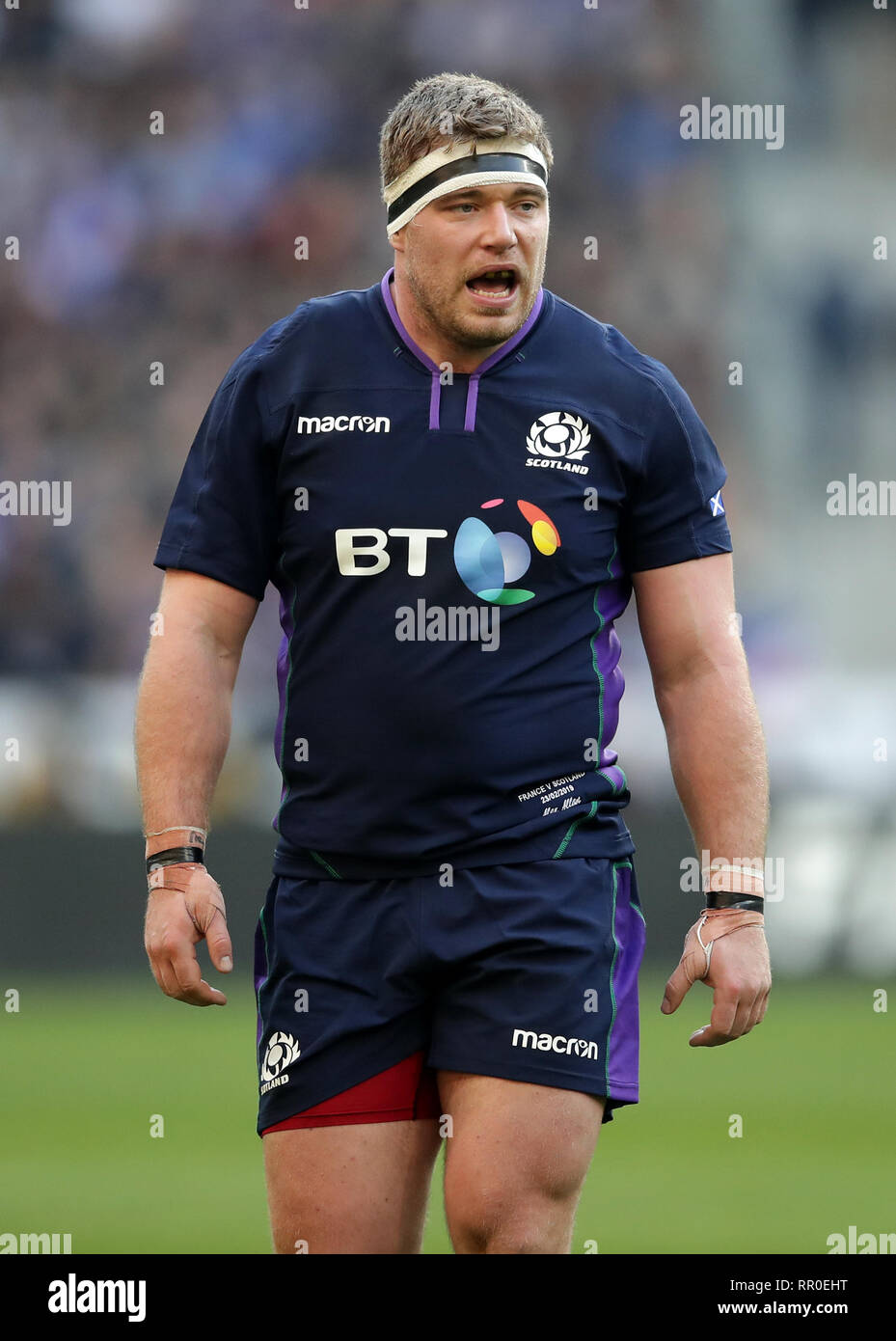 Scotland's Alex Allan during the Guinness Six Nations match at the ...