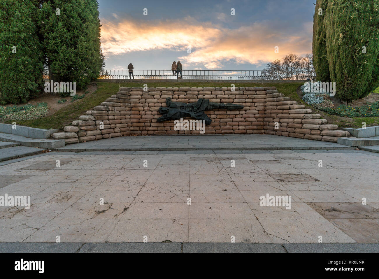 Madrid, Spain - January 3, 2017 : Spanish civil War Memorial to the ...