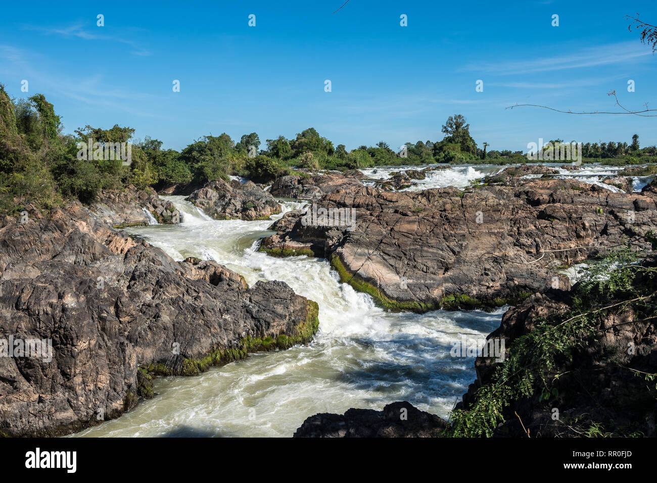Somphamit Waterfalls or Liphi Waterfalls at Don Khone island , Laos ...