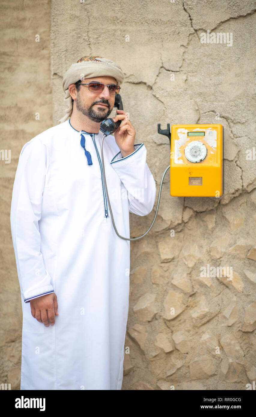 Emirati male telephone hi-res stock photography and images - Alamy