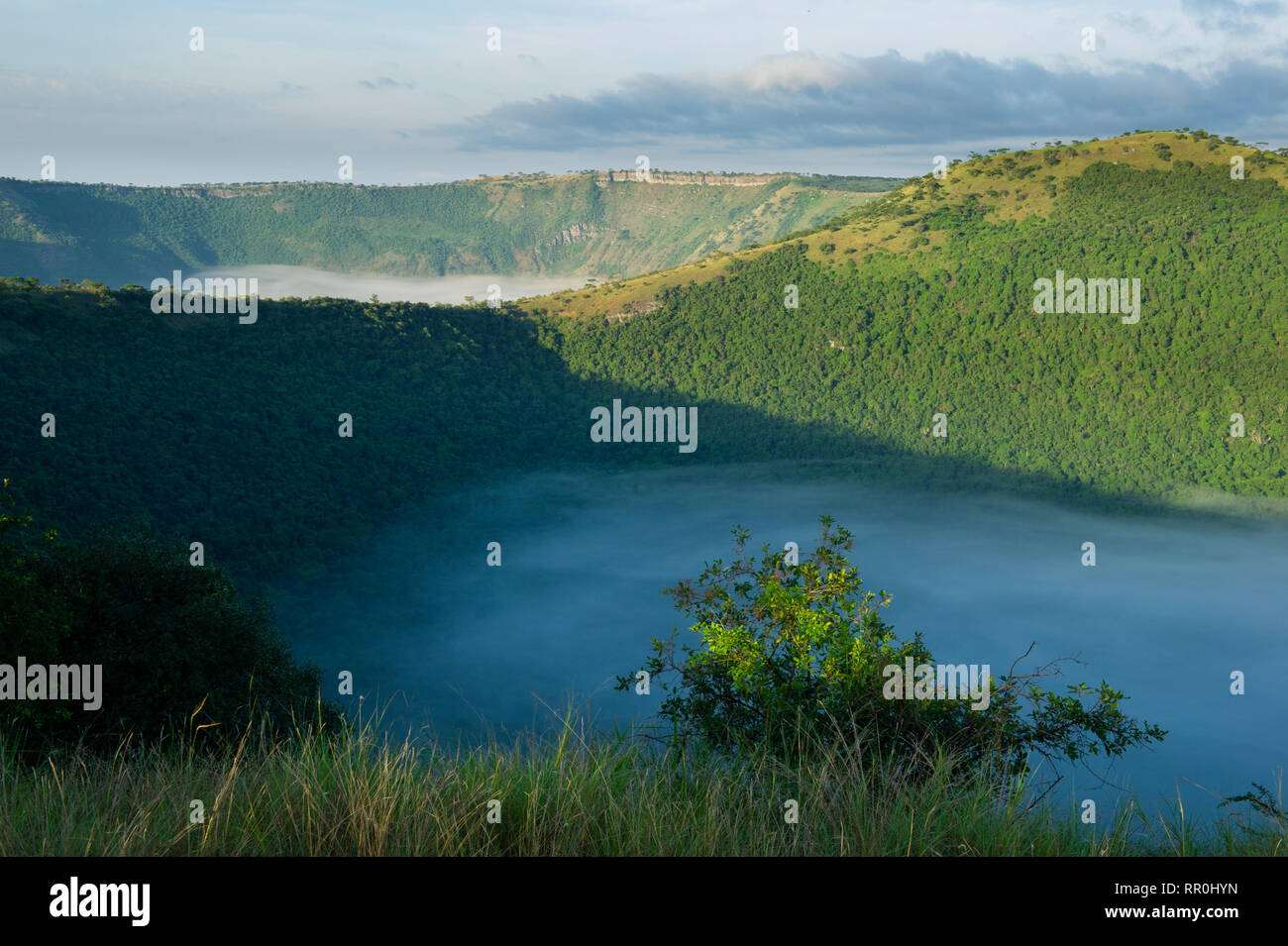 Crater lake queen elizabeth national park hi-res stock photography and ...