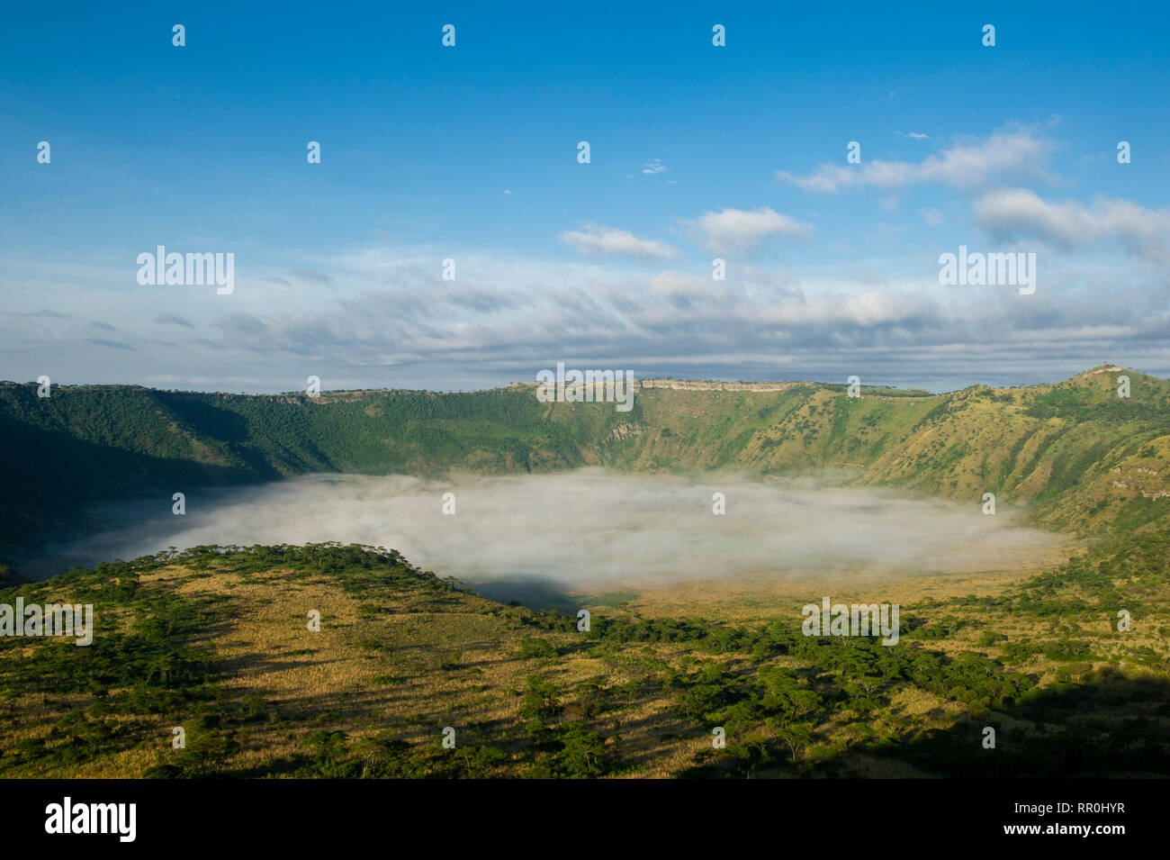 Crater lake queen elizabeth national park hi-res stock photography and ...