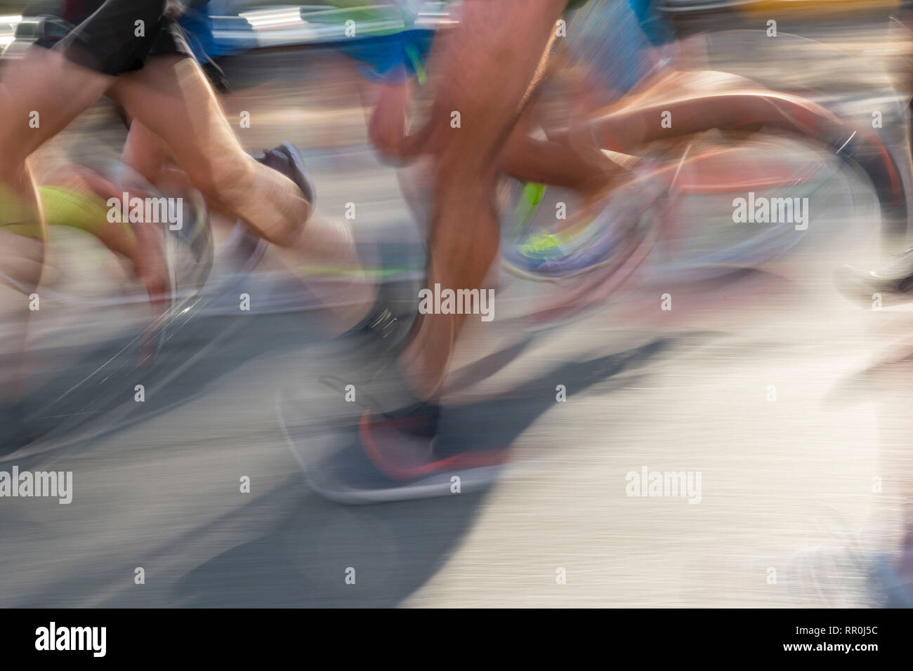 Motion blur runners hi-res stock photography and images - Alamy