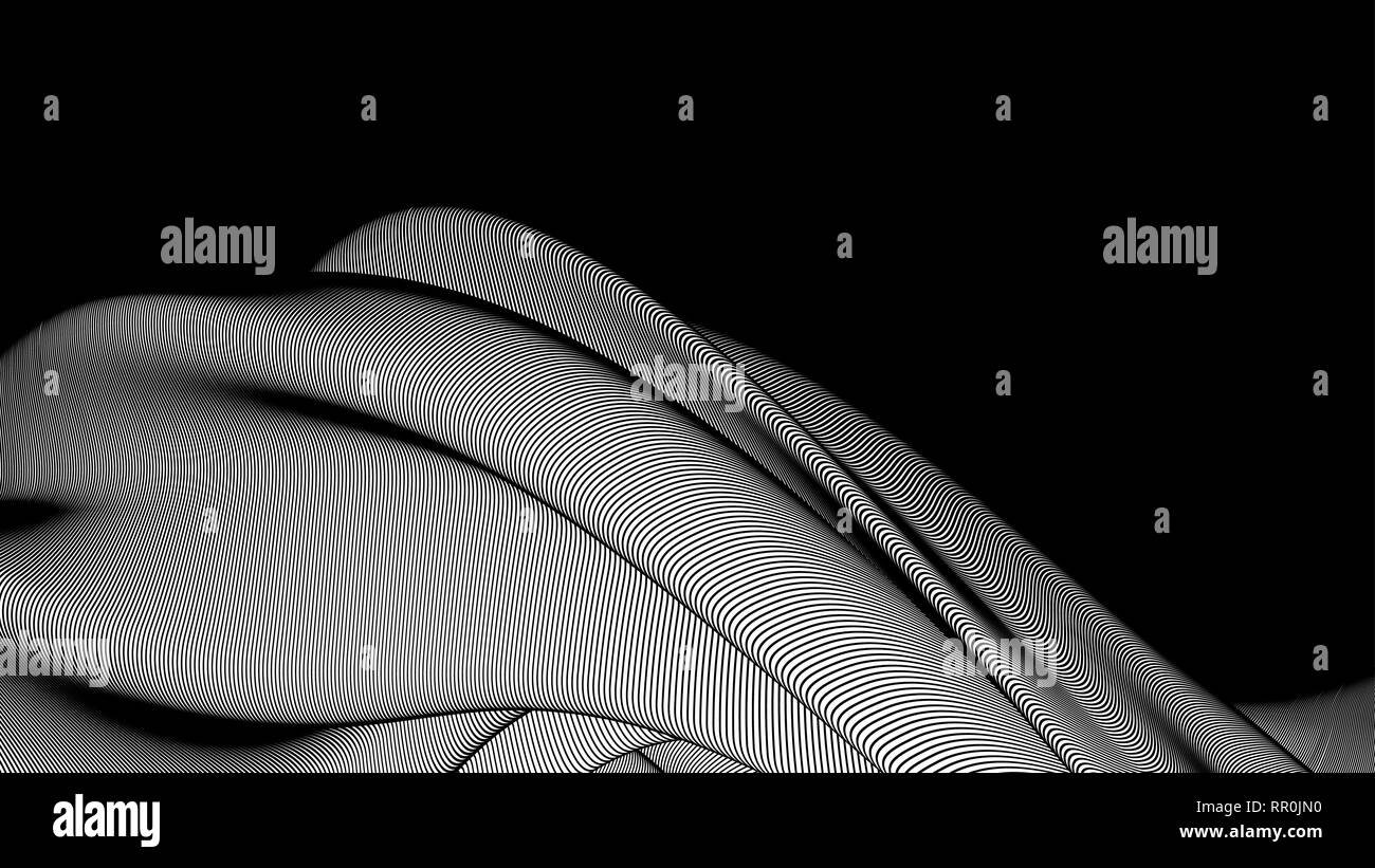 Abstract art pattern movement Black and White Stock Photos & Images - Alamy